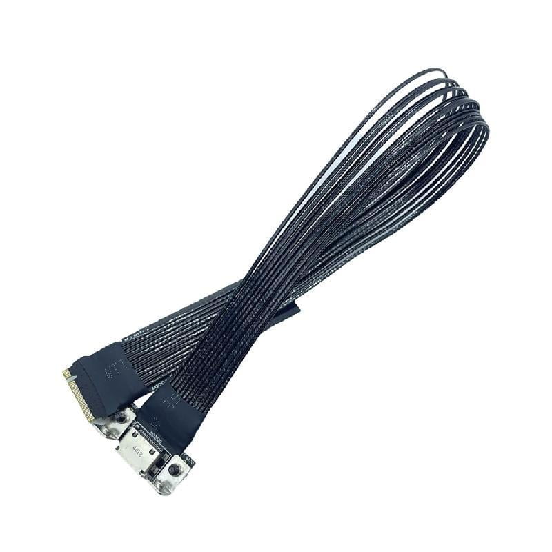 Flexible Length M.2 to Oculink Adapter Cable with Fixed Holes for ...