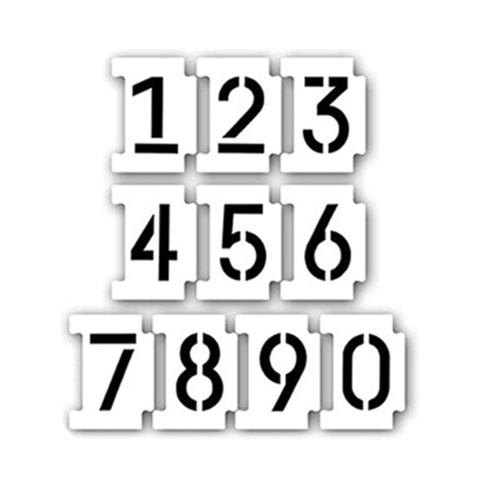 Flexible Letter Number Stencils for Painting on Reusable PET Drawing ...