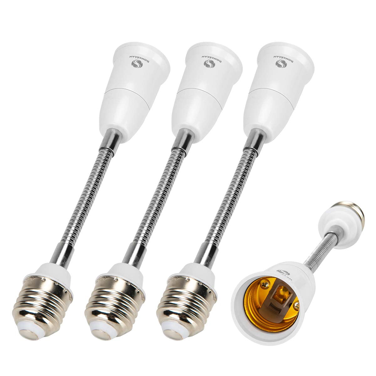 Flexible Light Bulb Lamp Socket Adapter Extender/Adjustable Edison Bulb ...