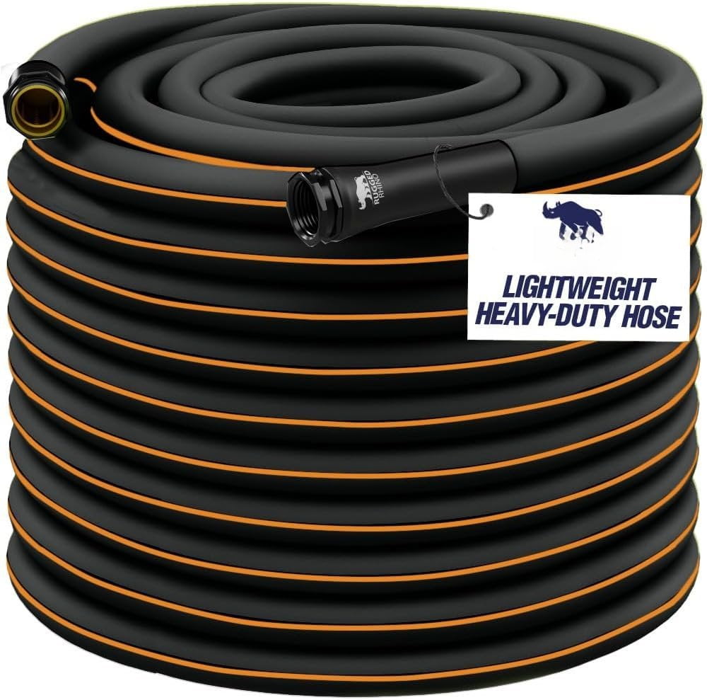 Flexible Light Weight Garden Hose, 25ft x 5/8in, 4 Layer Leakproof ...
