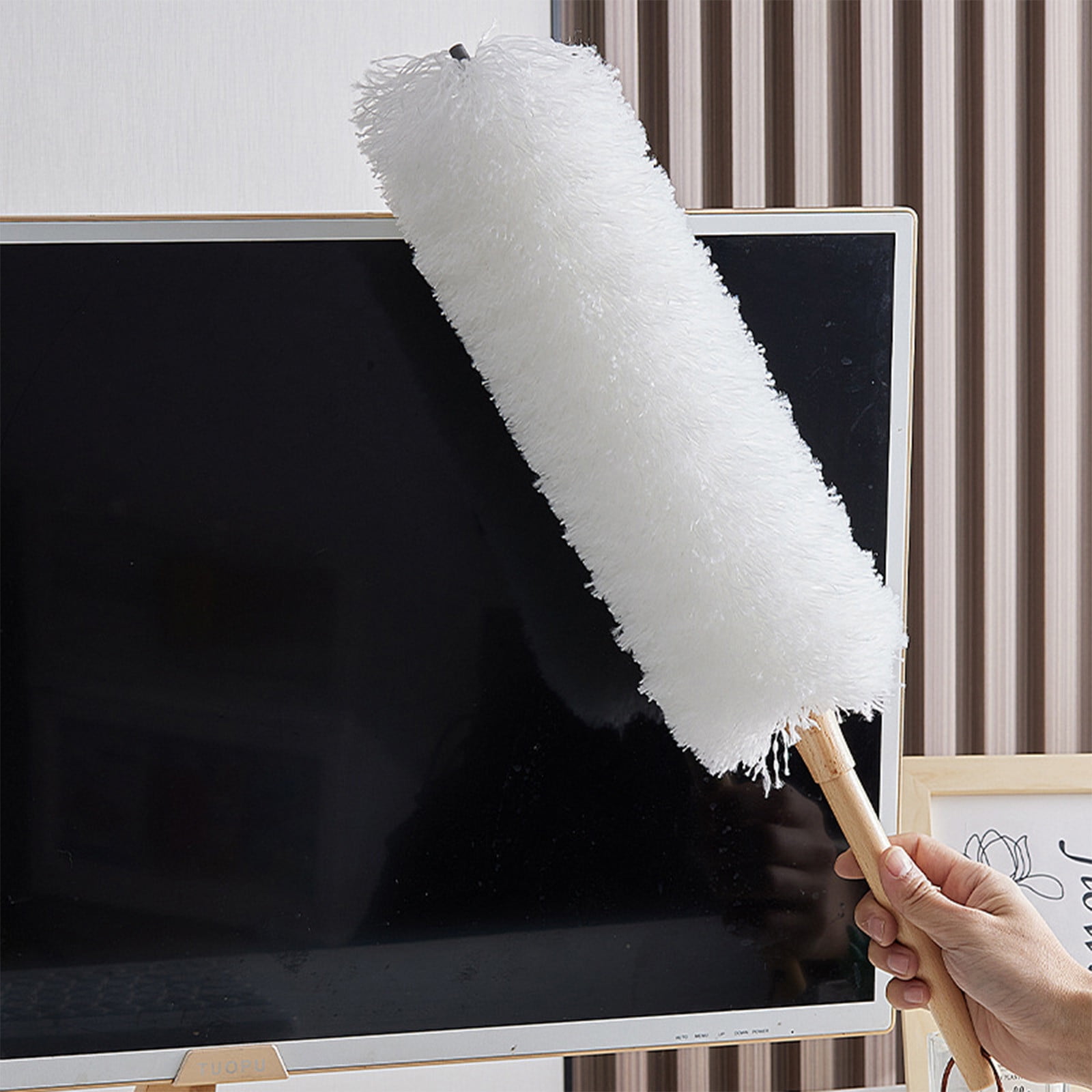 Flexible Long Hair Brush - 360° Bristles for Fans, Sofas, Screens ...