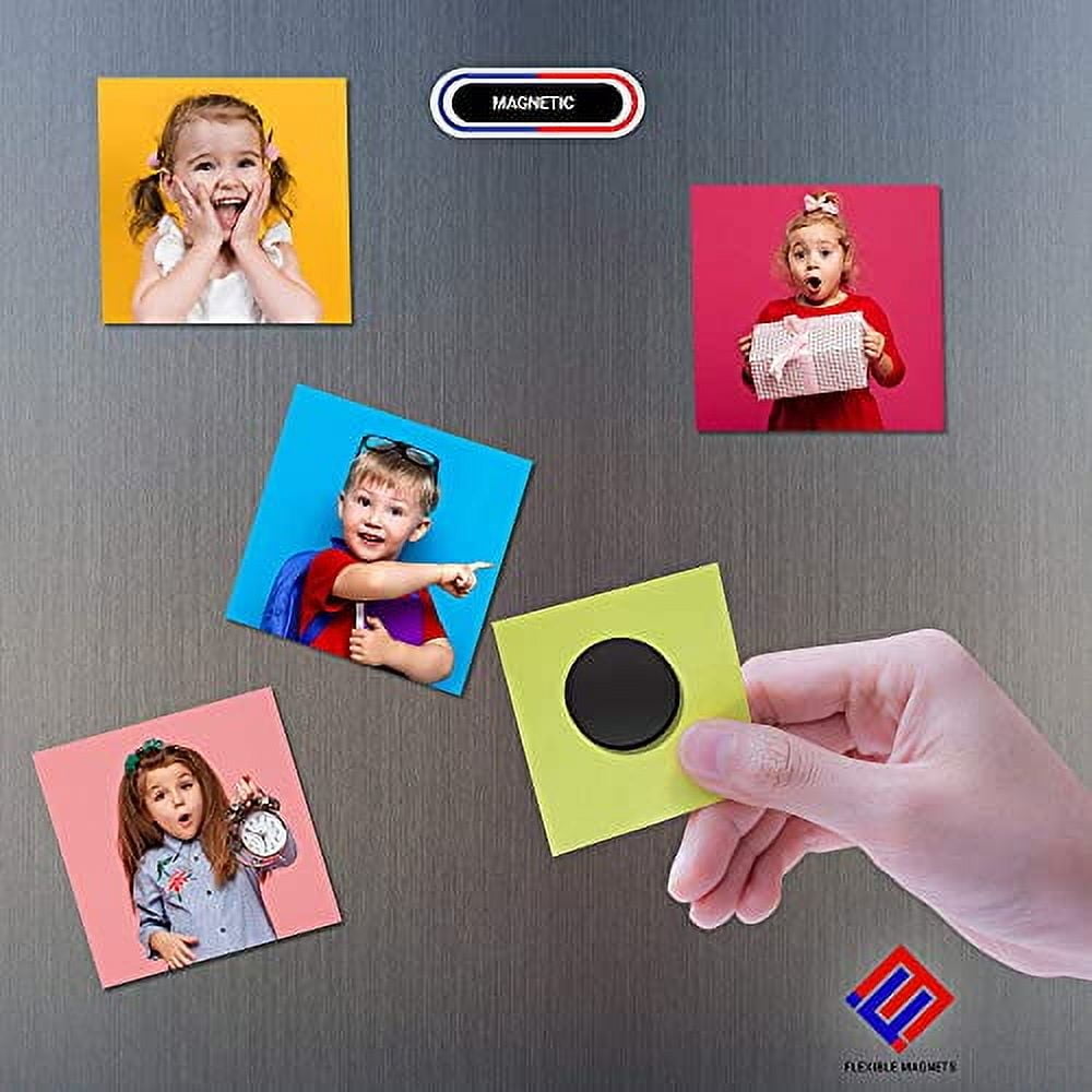 Flexible Magnets 2" Large Round Disc Circle Magnets with Adhesive ...