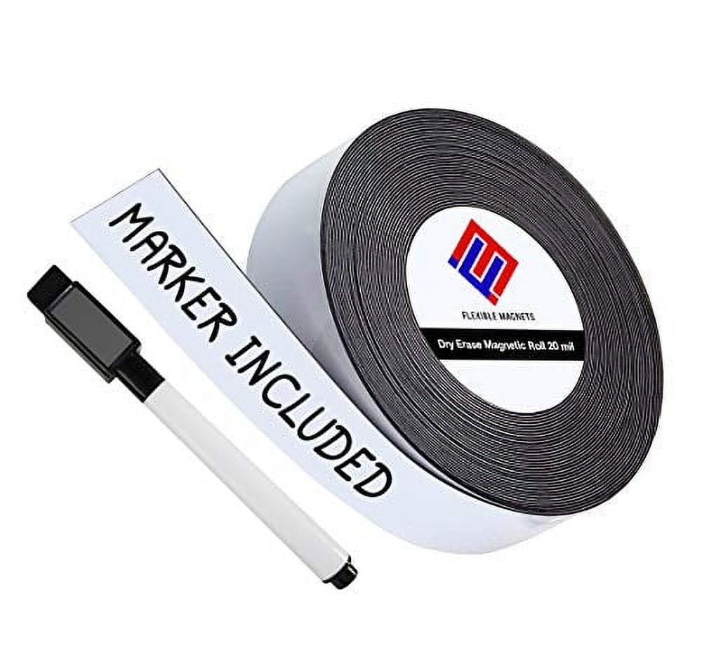 Flexible Magnets Dry Erase Magnetic Strips - Roll of Writable ...