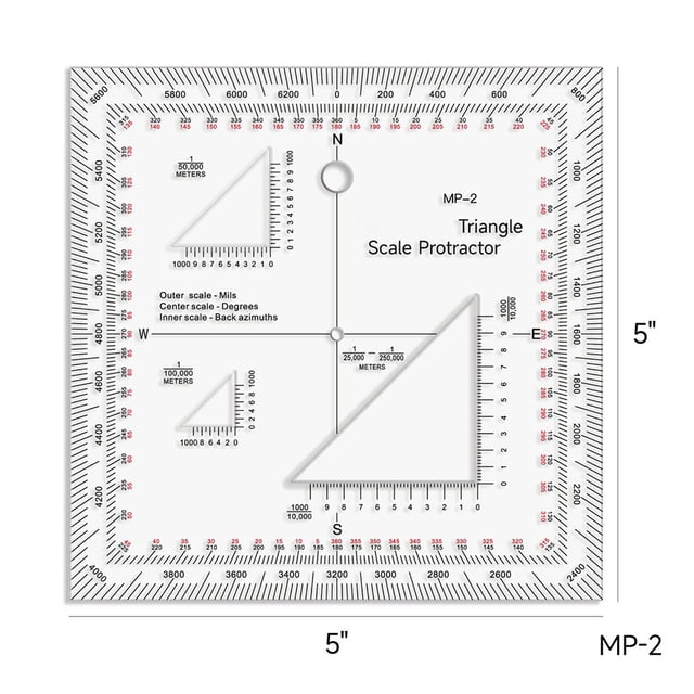 Flexible Map Scale And Protractor For Construction Engineering ...