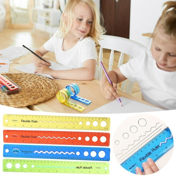 3Pcs Flexible Ruler under $5! Yannianjz Flexible Bendable Ruler 20cm ...