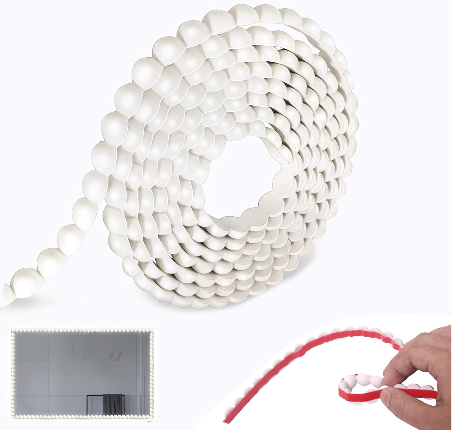 20ft Walls Decorative Bead, Flexible Molding Trim Peel and Stick for ...