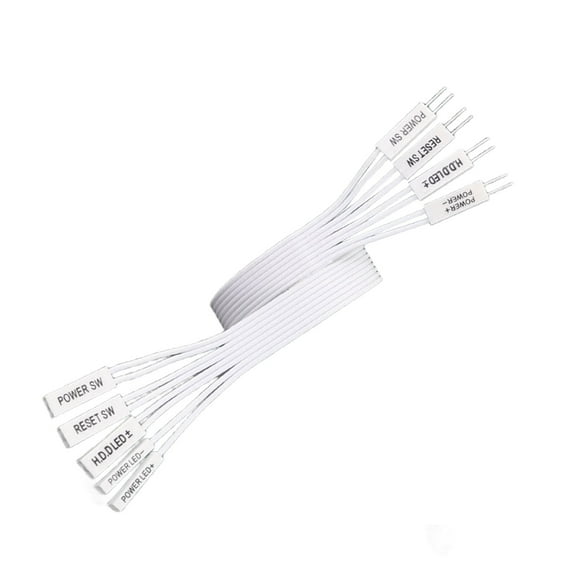 Flexible Motherboard Power Extension Cable for PC Case Front Panel LED ...