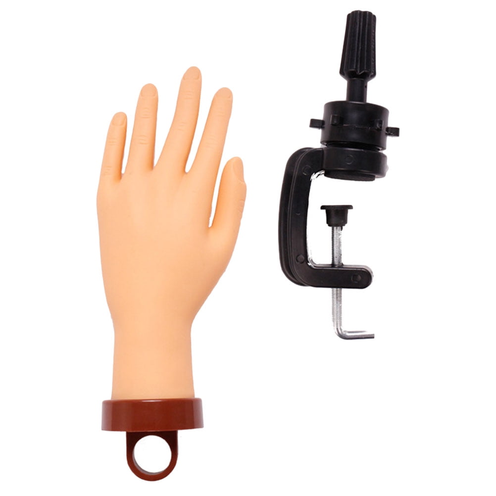 Flexible Nail Practice Hand Professional Manicure Nail Hand Model with ...