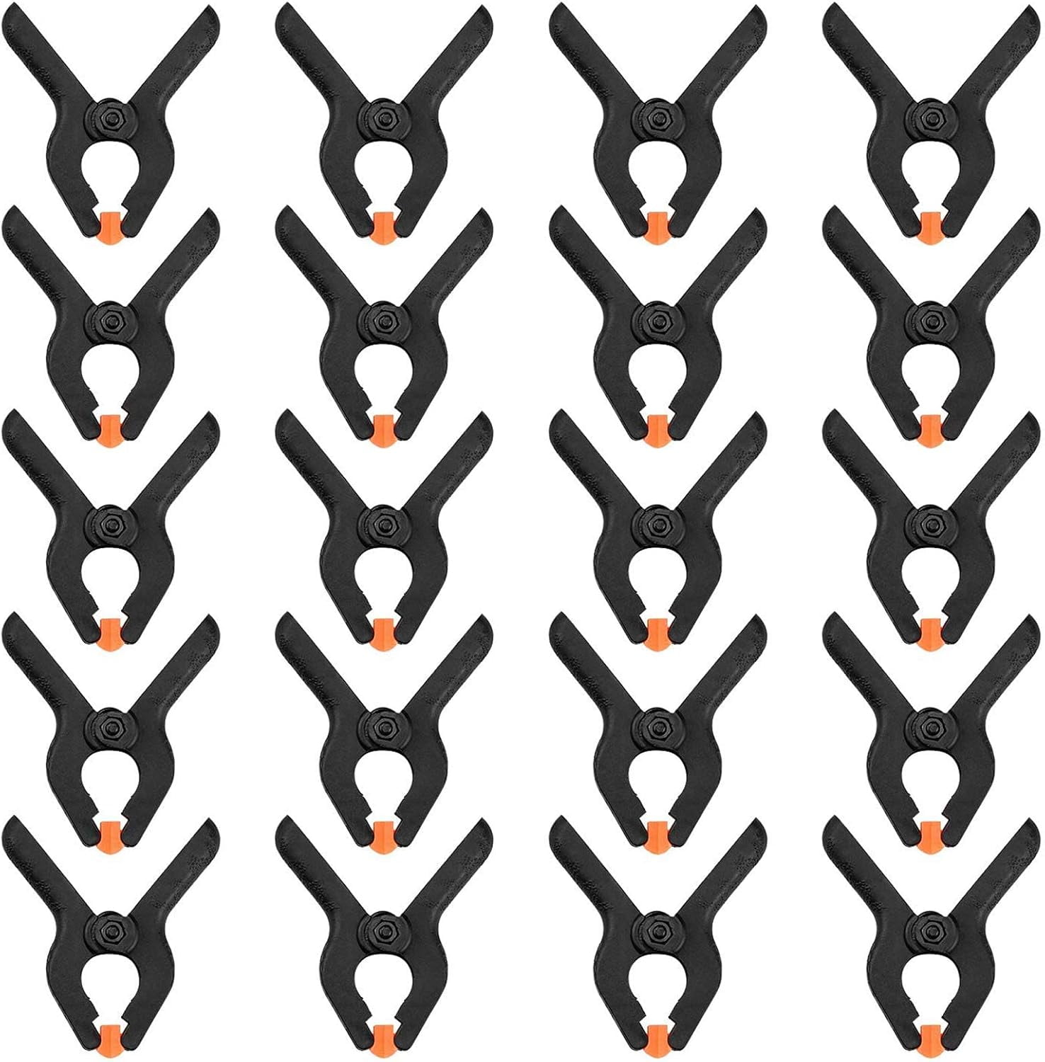 Flexible Orange Grippers Backdrop Stand Clamps, Soft Flexible Pads ...