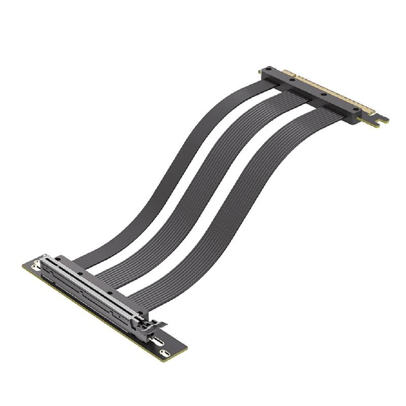 Flexible PCIE5.0 X16 Risers Cable For Various PC Components Angled ...