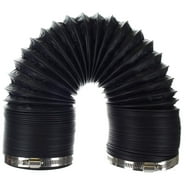 Lambro 8' White Vinyl Vent Duct Kit with Hose and Plastic Clamps ...