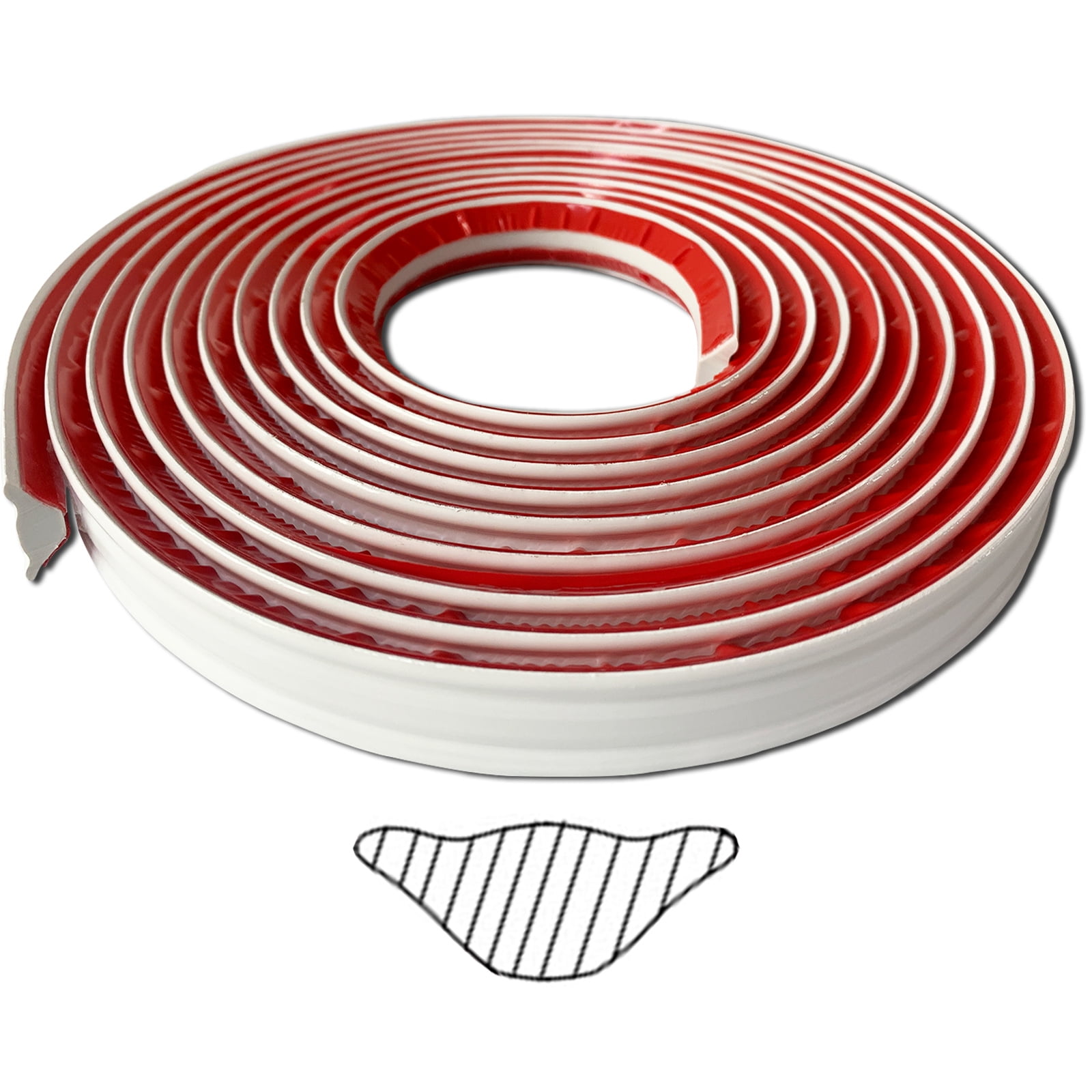Gaahing Flexible Paintable Adhesive Trim, Peel and Stick, 16.4 ft x 0. ...
