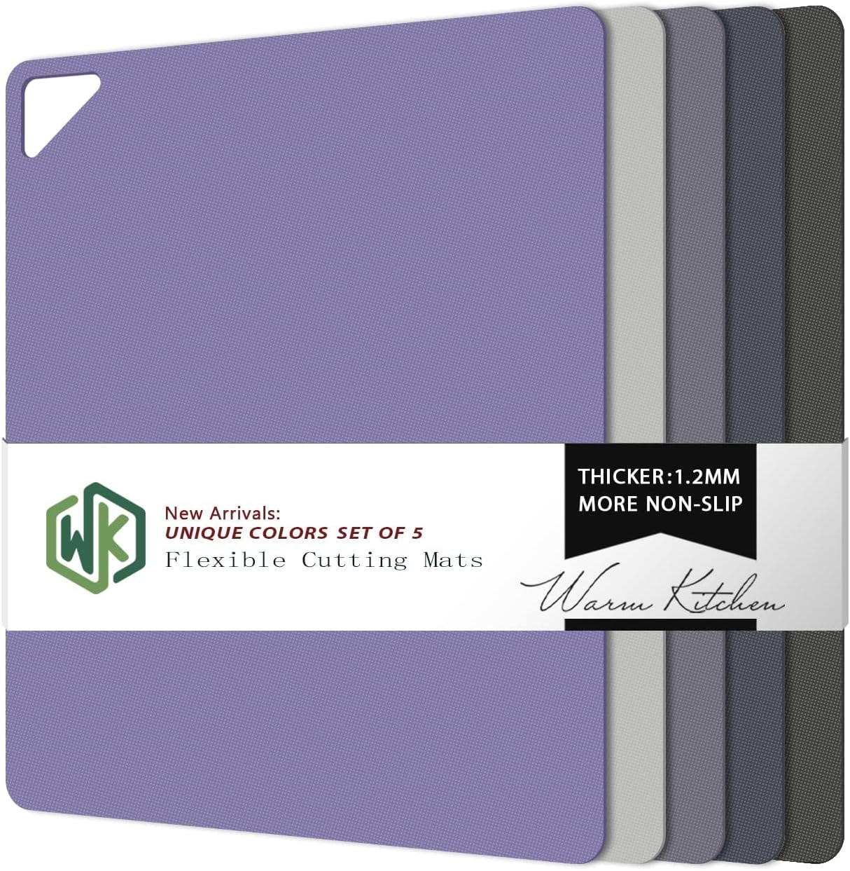 Flexible Plastic Cutting Boards for Kitchen, Cutting Board Mats Set of ...