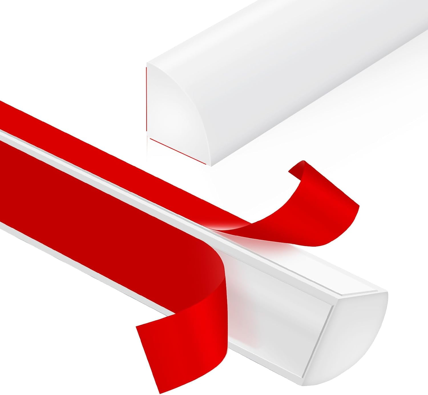 Flexible Quarter Round Molding Peel and Stick Rubber Trim Molding ...