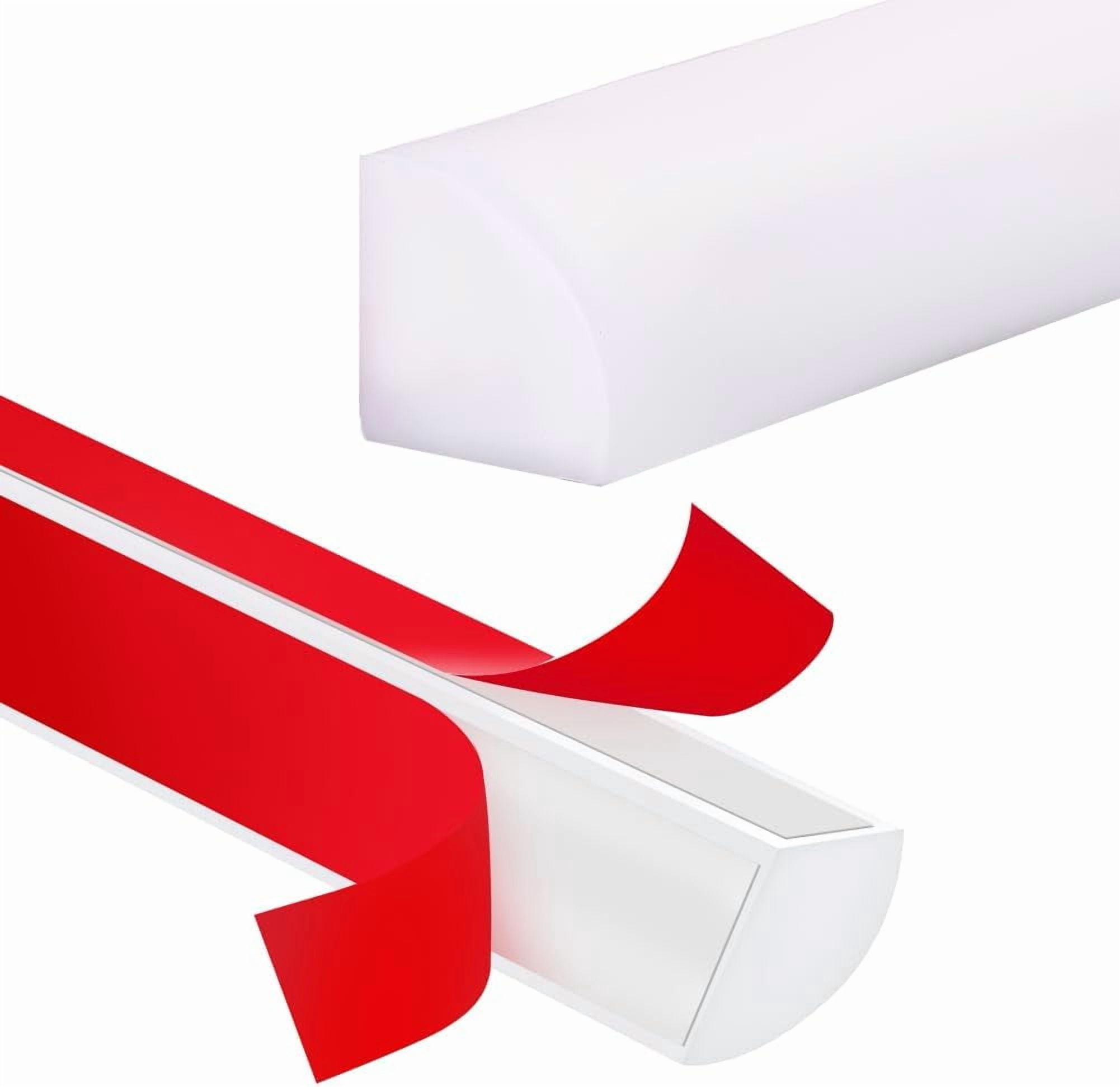 Flexible Quarter Round Molding White Peel and Stick Silicone Rubber ...