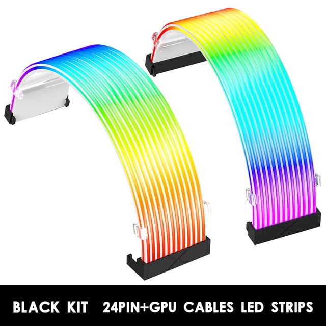 Flexible RGB LED Light Strip Bar ARGB Board Cover For Computer Power ...