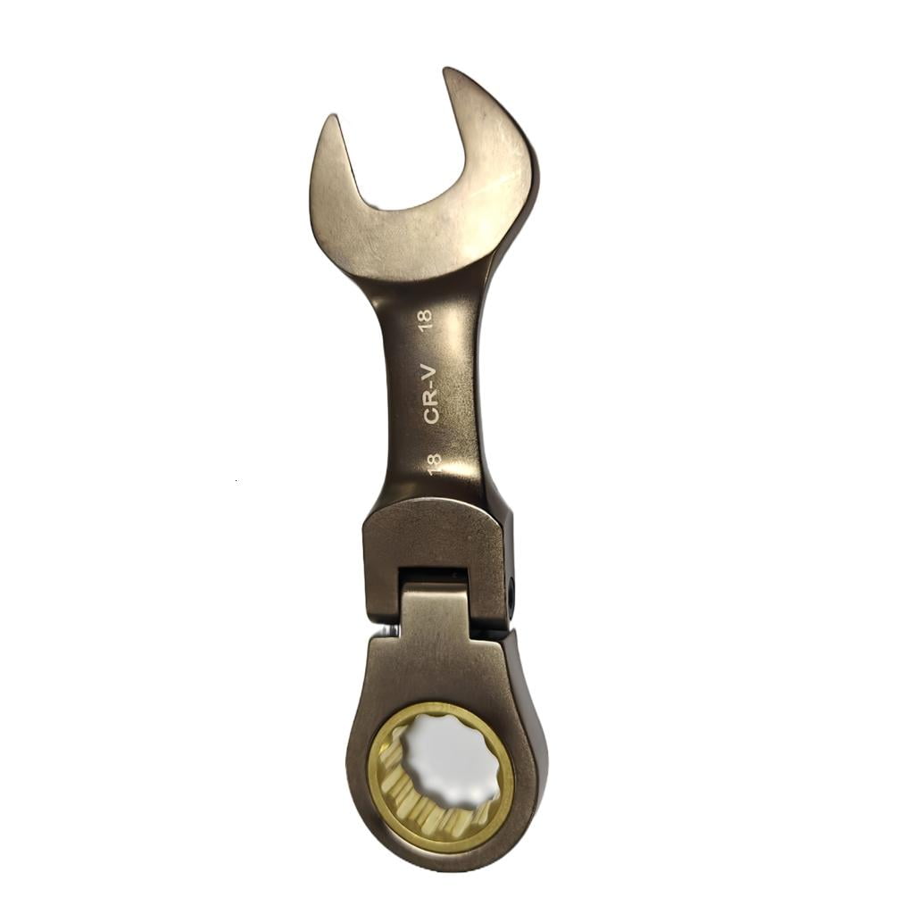 Ratcheting Wrench Flexible Head Open End Tubing Combination Wrench ...