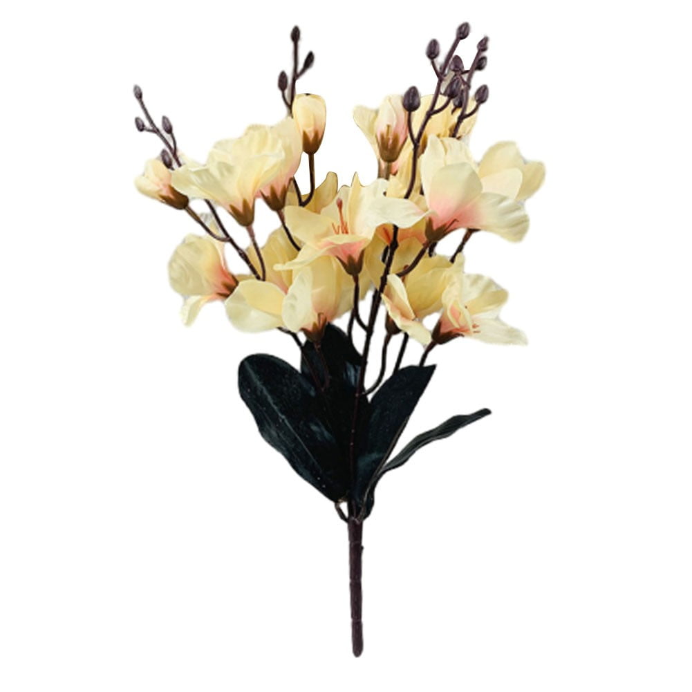 Flexible and Real Touch Artificial Magnolia Bouquet for Custom Floral ...