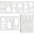 Flexible Record Template Set, 9 Pcs Reusable Planner Stencils Drafting ...