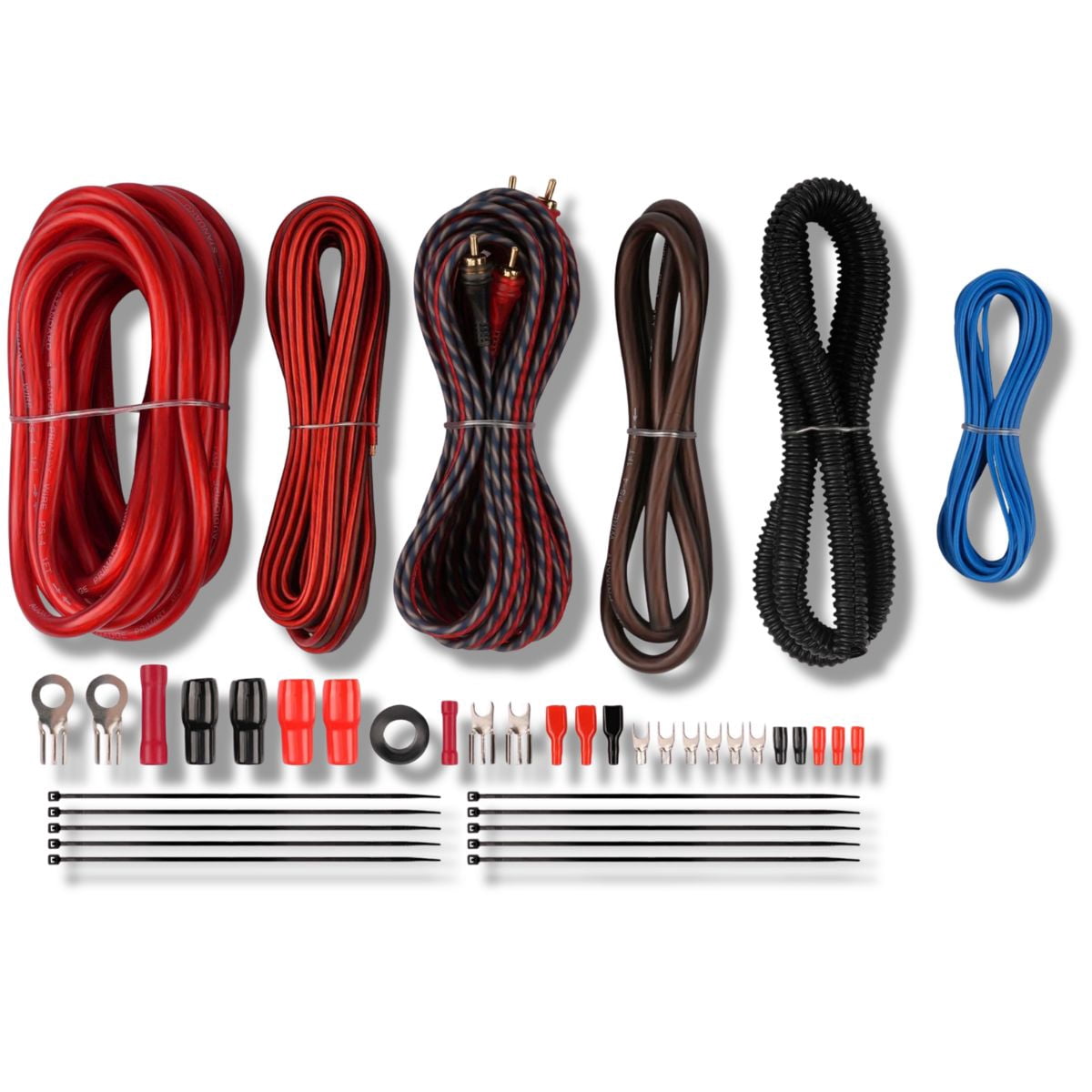 Audiopipe PK-2500EX 4 Gauge Power Install Kit for 1 Amplifier - Up To ...
