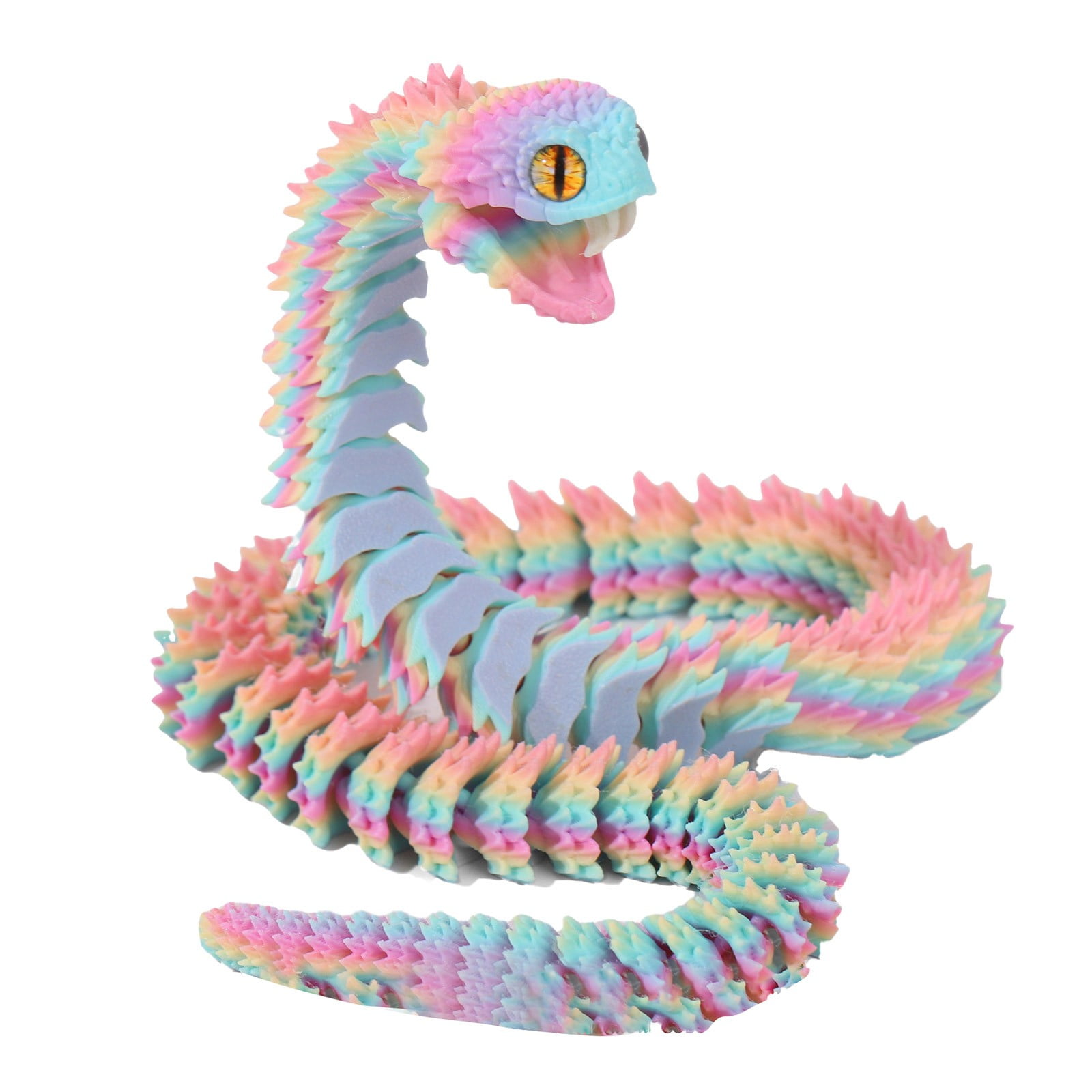 Flexible Red Snake Toy Realistic Articulated Design, Bendable Joints ...