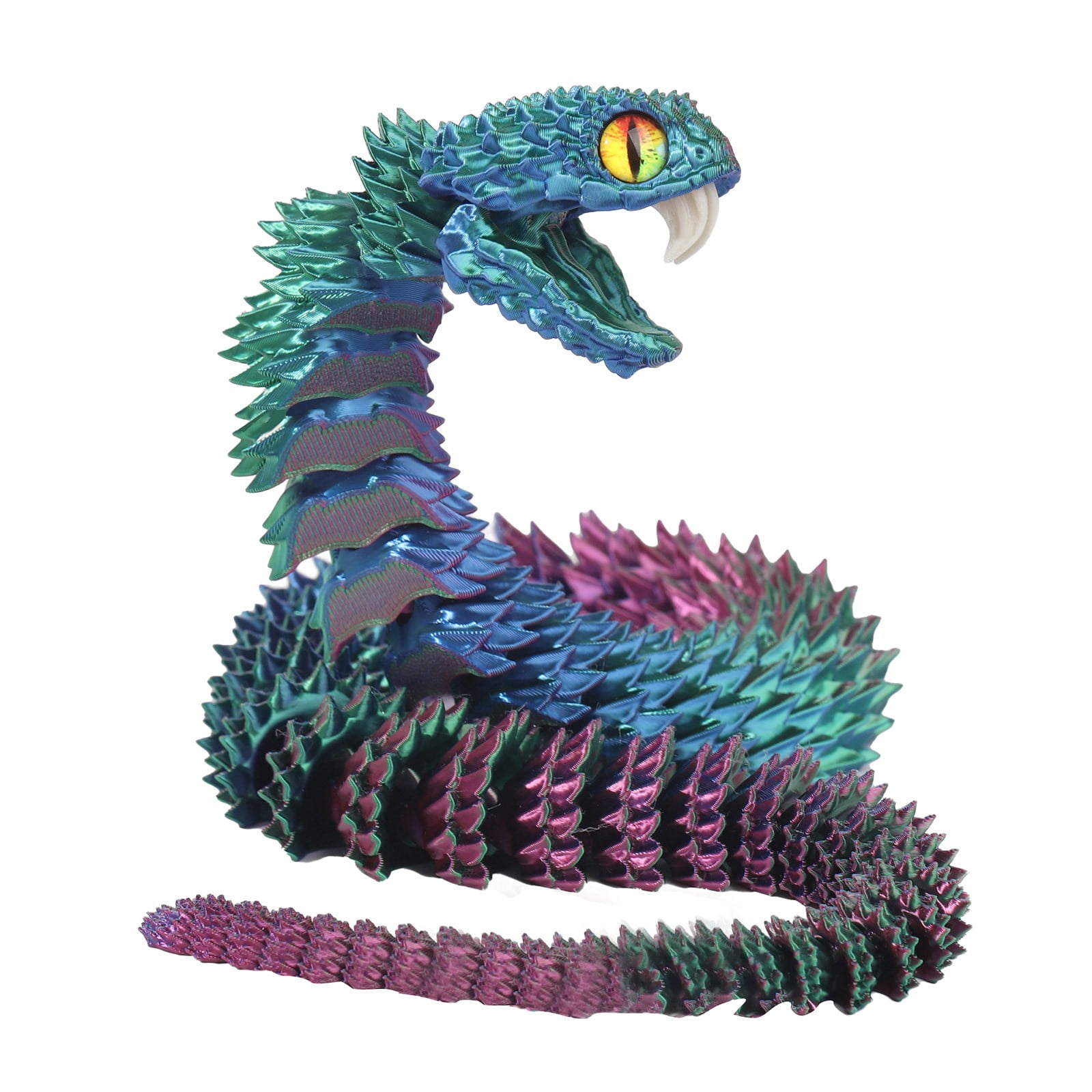 Flexible Red Snake Toy Realistic Articulated Design, Bendable Joints ...