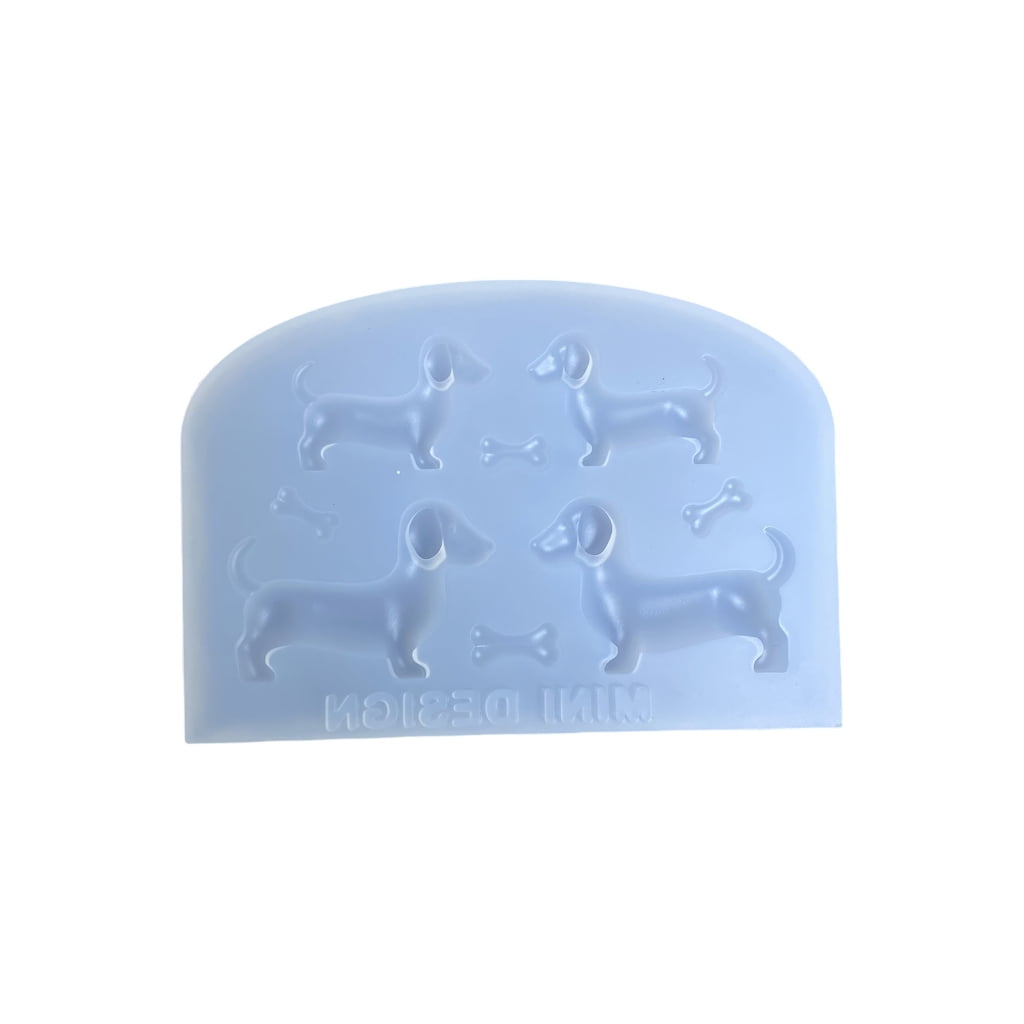 Flexible Reusable Mold Detailed Dog Design Epoxy Casting Art Supplies ...
