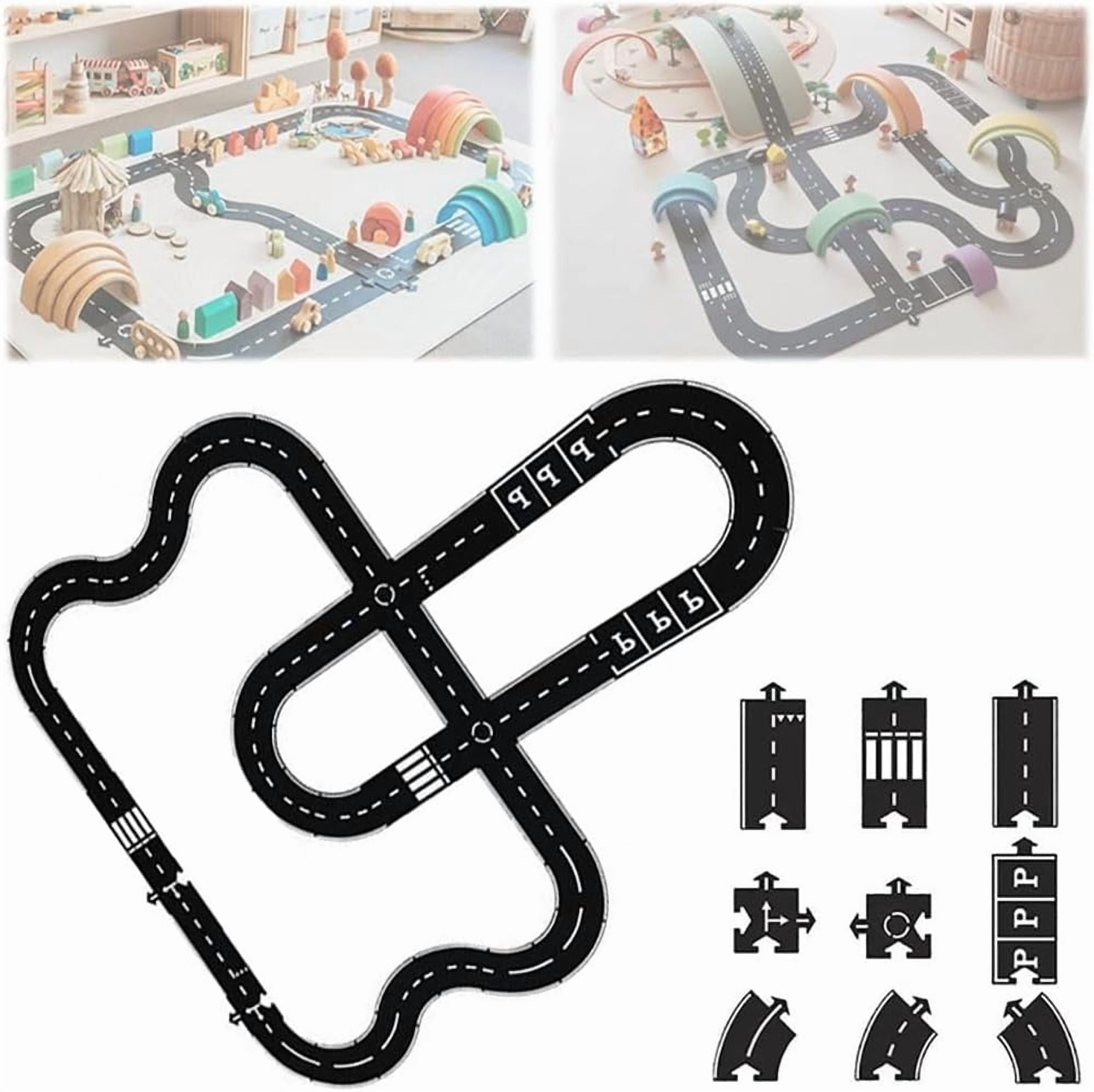 Flexible Rubber Road Puzzle Track Pieces,Flexible Expressway Circuit ...