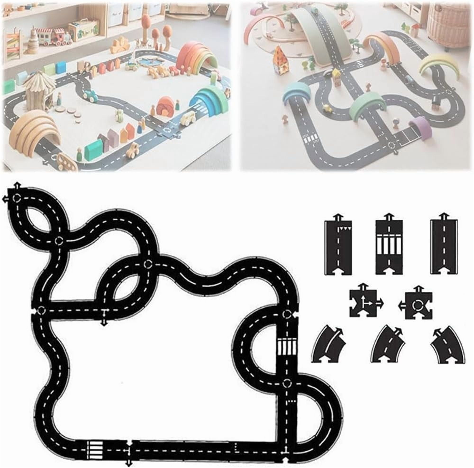 Flexible Rubber Road Puzzle Track Pieces,Flexible Expressway Circuit ...