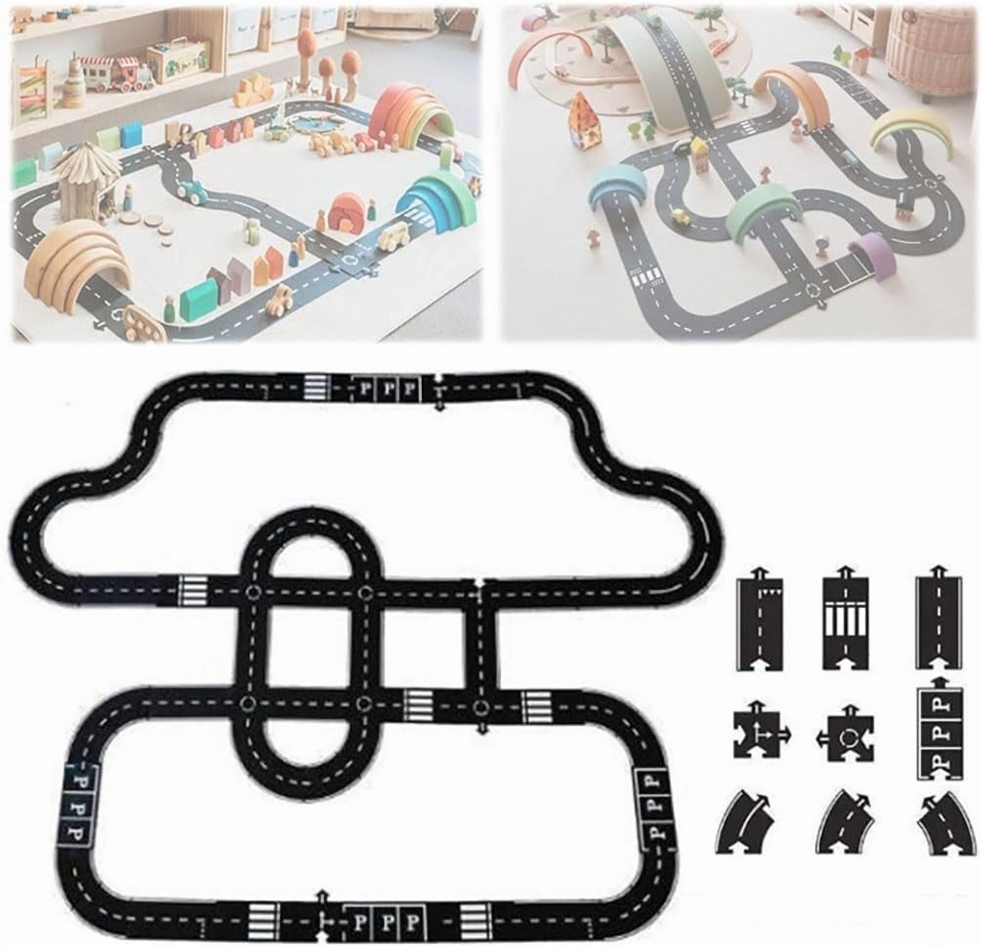 Flexible Rubber Road Puzzle Track Pieces,Flexible Expressway Circuit ...