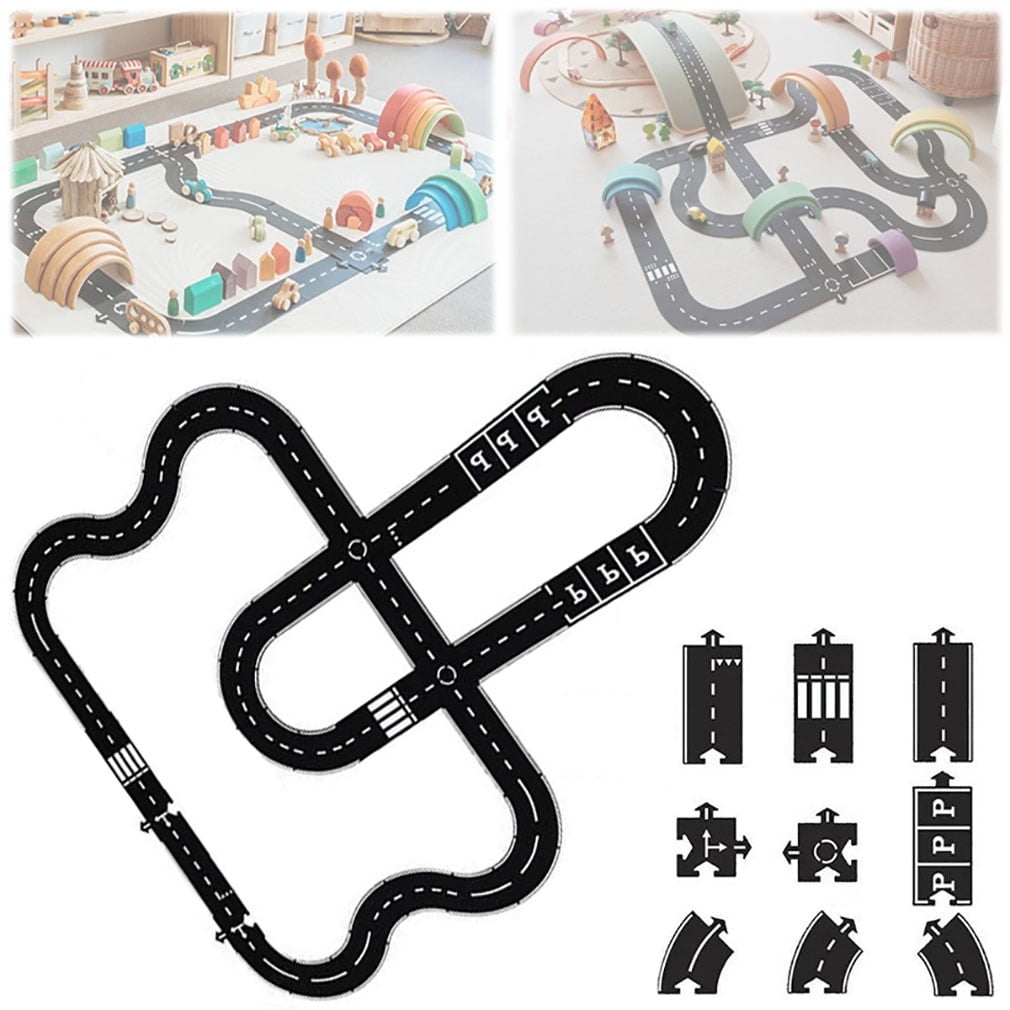 Flexible Rubber Road Puzzle Track Pieces,Flexible Expressway Circuit ...