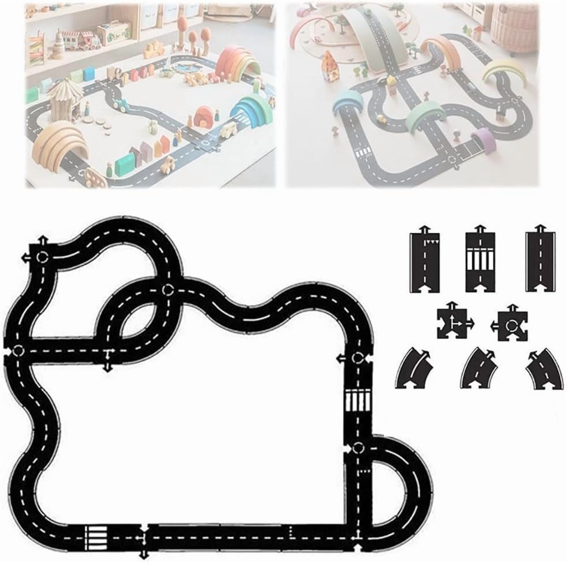 Flexible Rubber Road Puzzle Track Pieces,Flexible Expressway Circuit ...