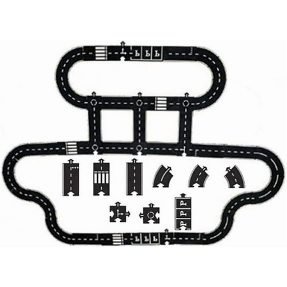 Flexible Rubber Road Puzzle Track Pieces,Flexible Expressway Circuit ...