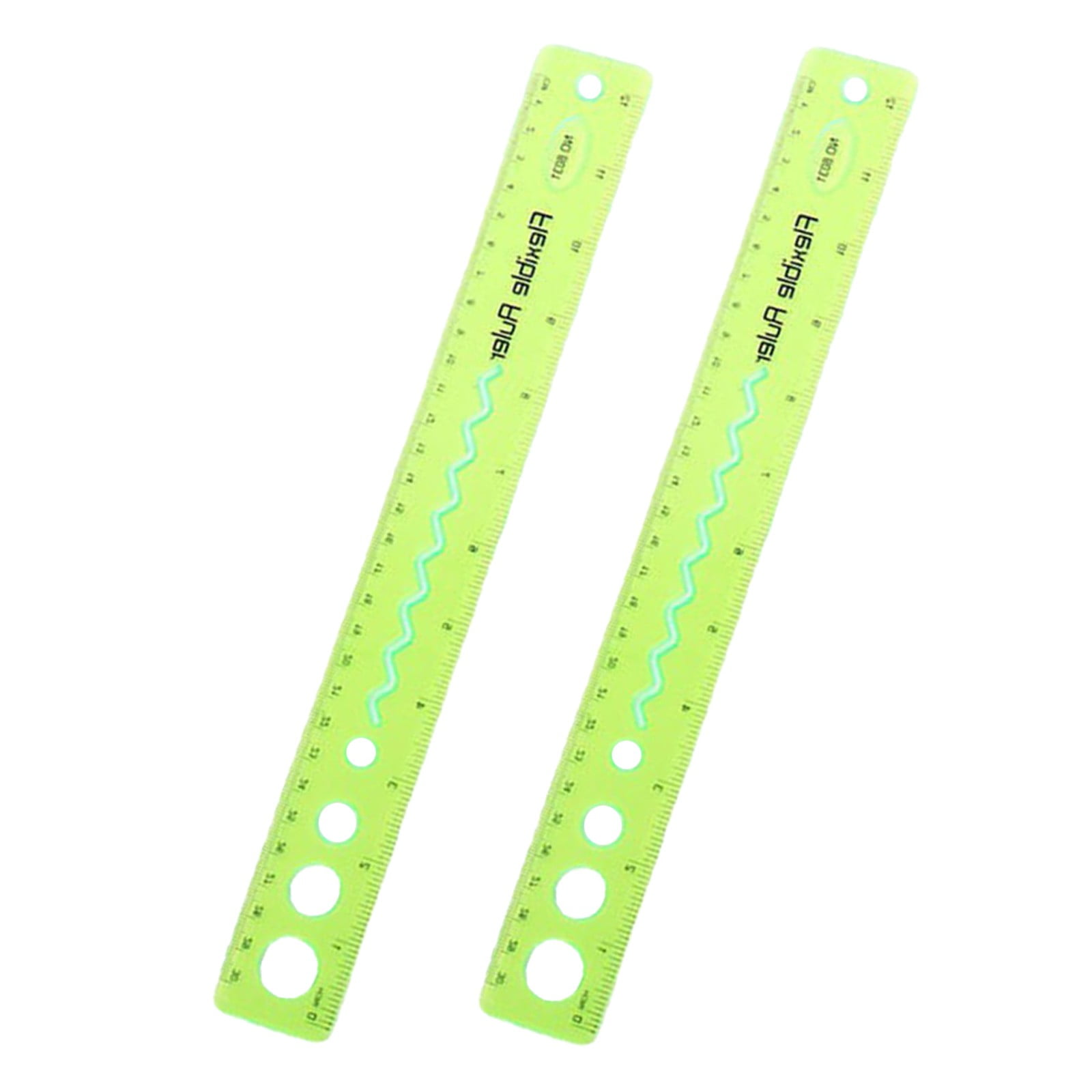 Flexible Ruler 12 Inch, Transparent Soft Plastic Ruler with Dual Scales ...