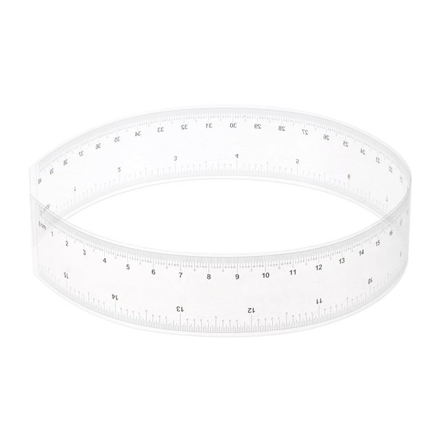 Flexible Ruler 16 Inch 0.5mm Scale PET Plastic Covered Thickened Film ...