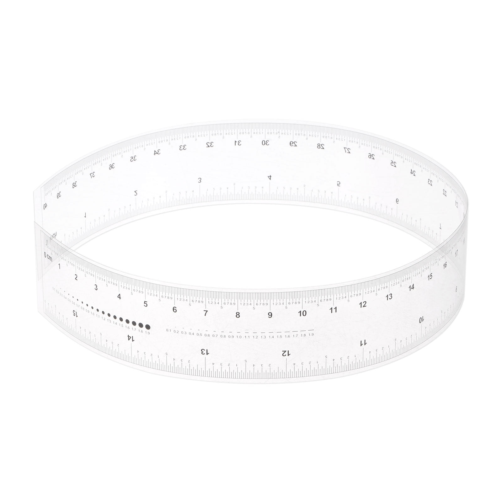 Flexible Ruler 16 Inch 0.5mm Scale PET Plastic Film Straight Ruler ...