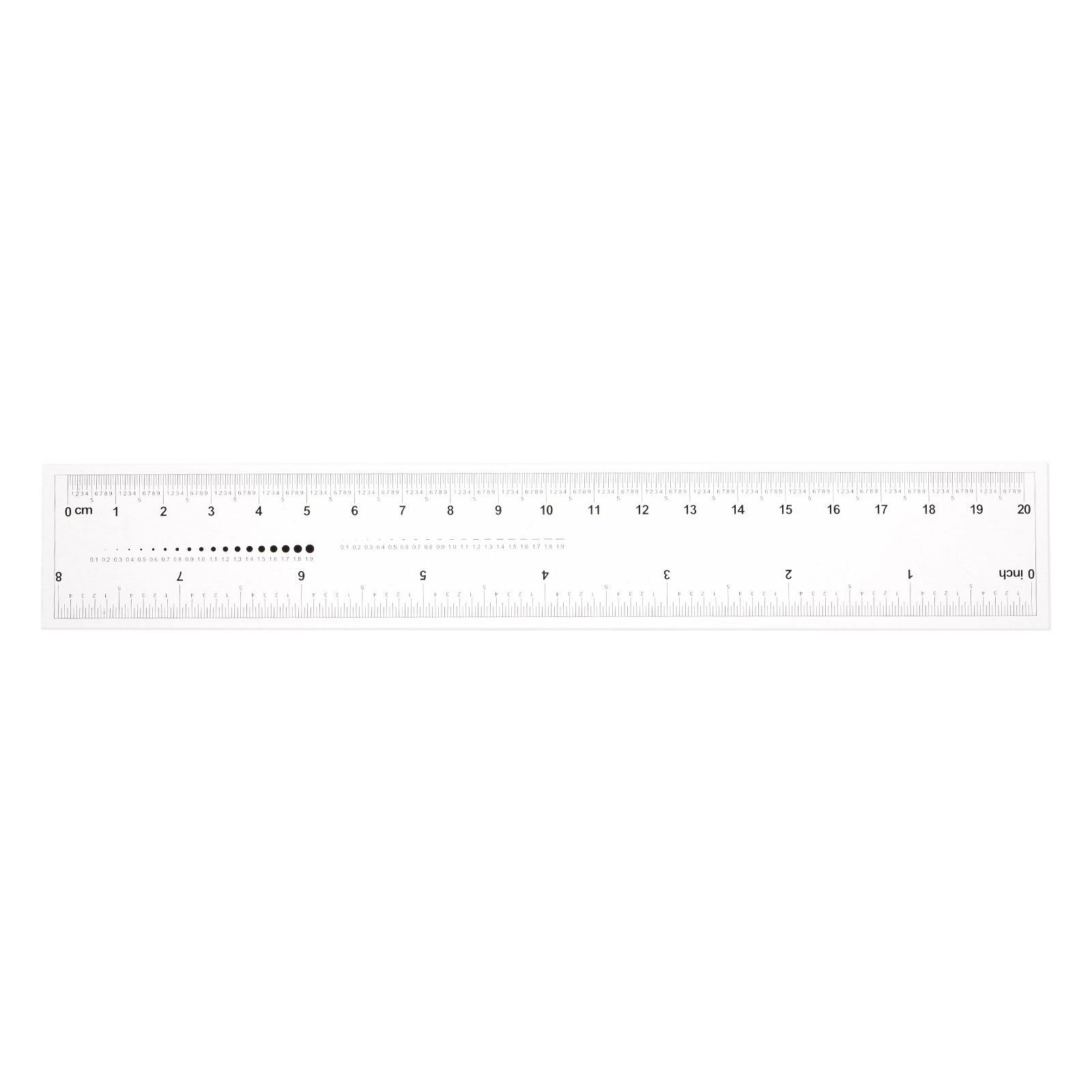 Flexible Ruler 8 Inch 0.5mm Scale PET Plastic Film Straight Ruler ...