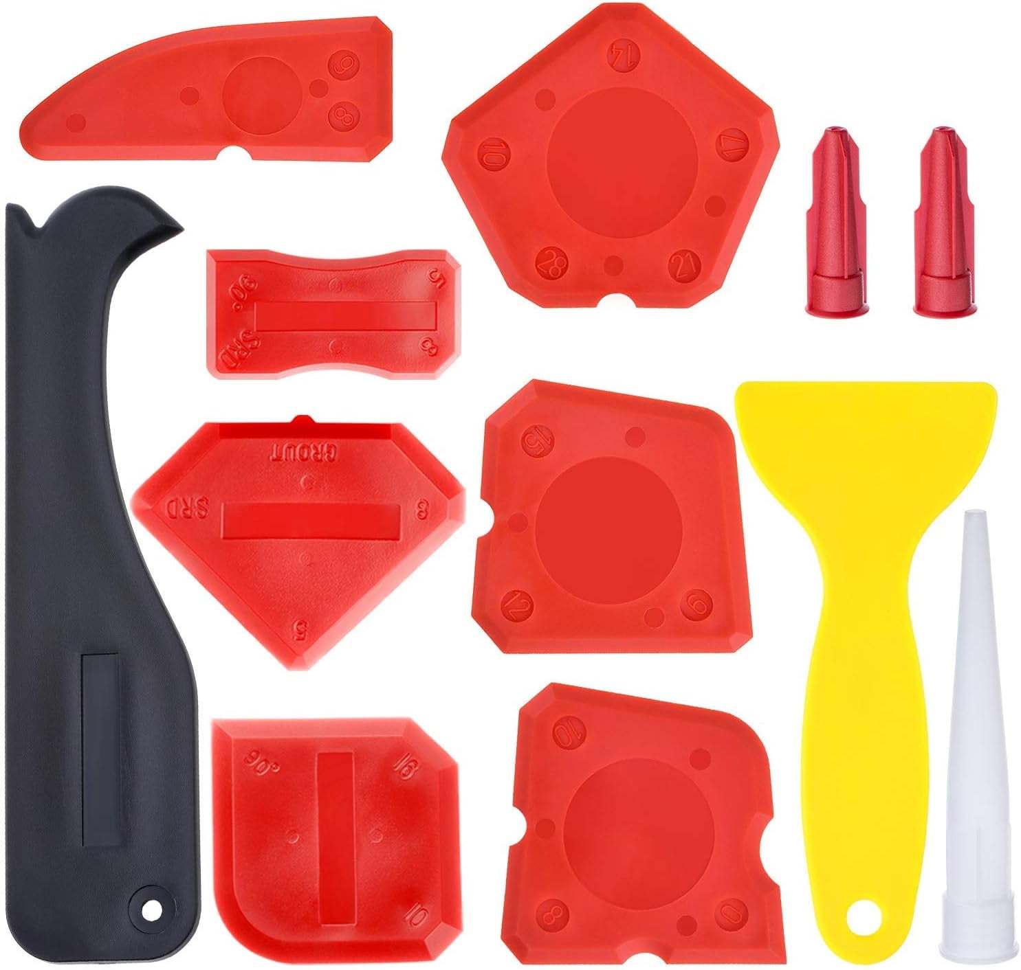 Flexible Scraper Set, Multi-Angle Application Caulking Tool Kit, Easy ...