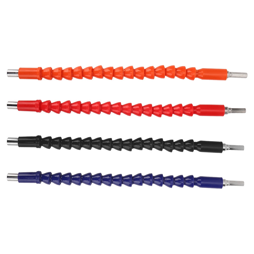 Flexible Shaft Bit Extension, 4PCS Set, 1/4 Hex Shank Screwdriver Drill Bit Holder, Connect Link ...