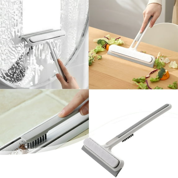 Flexible Shower Squeegee for Glass Doors, Mirrors, Tiles – Detachable ...