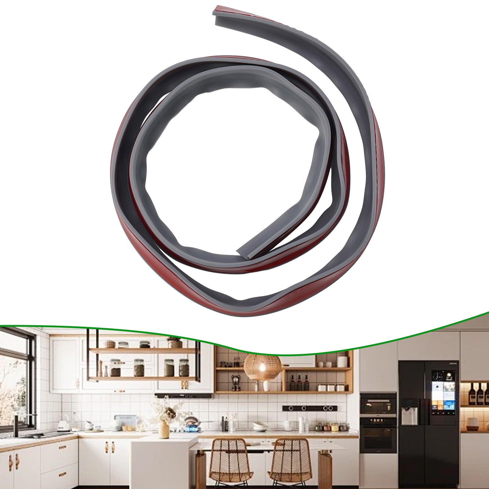 Flexible Shower Threshold Water Barrier Silicone Strip Dry Wet ...