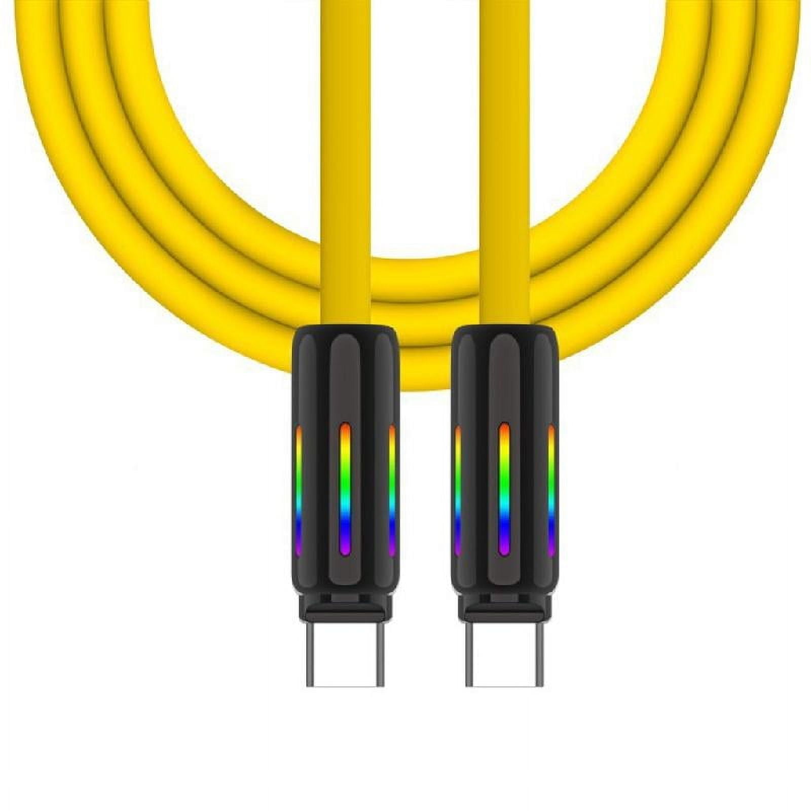 Flexible Silicone 100W 240W 2 USB C Fast Speed Charging Cable for ...