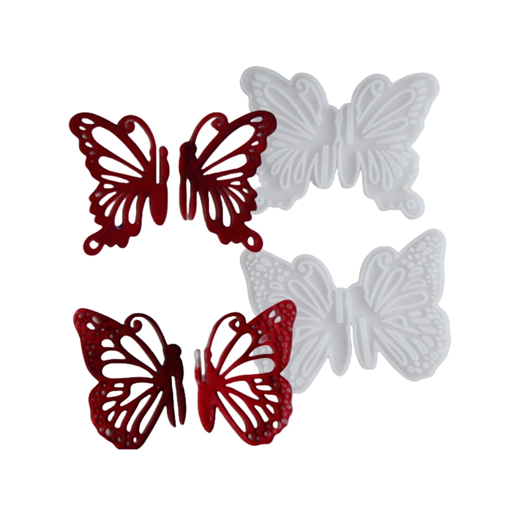 Flexible Silicone Butterfly Accessories Epoxy Resin Mold Ornament ...