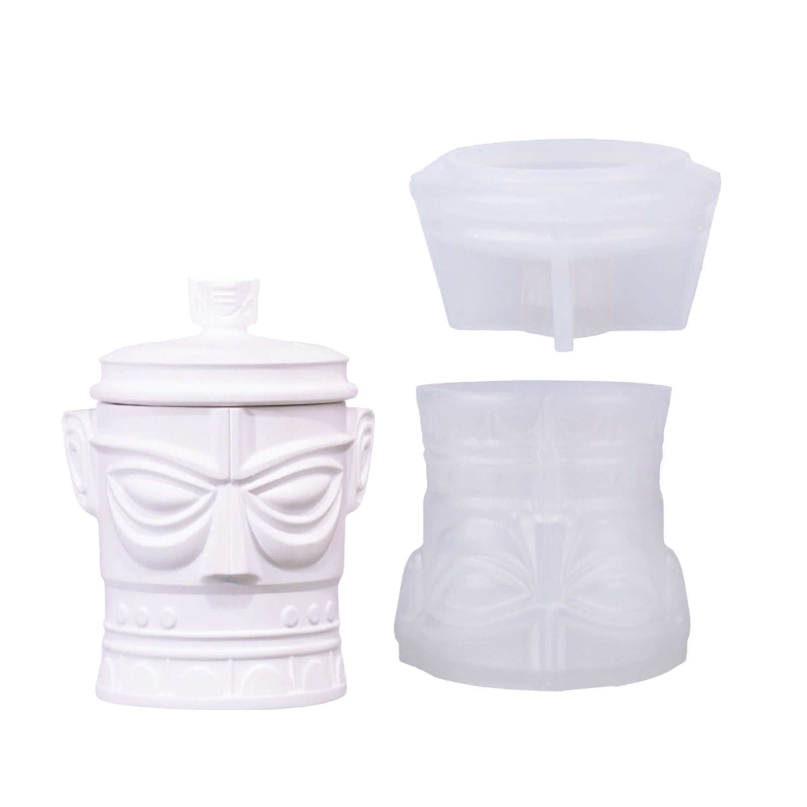 Flexible Silicone Craft Mould for Resin Sanxingdui Mask and Decorative ...