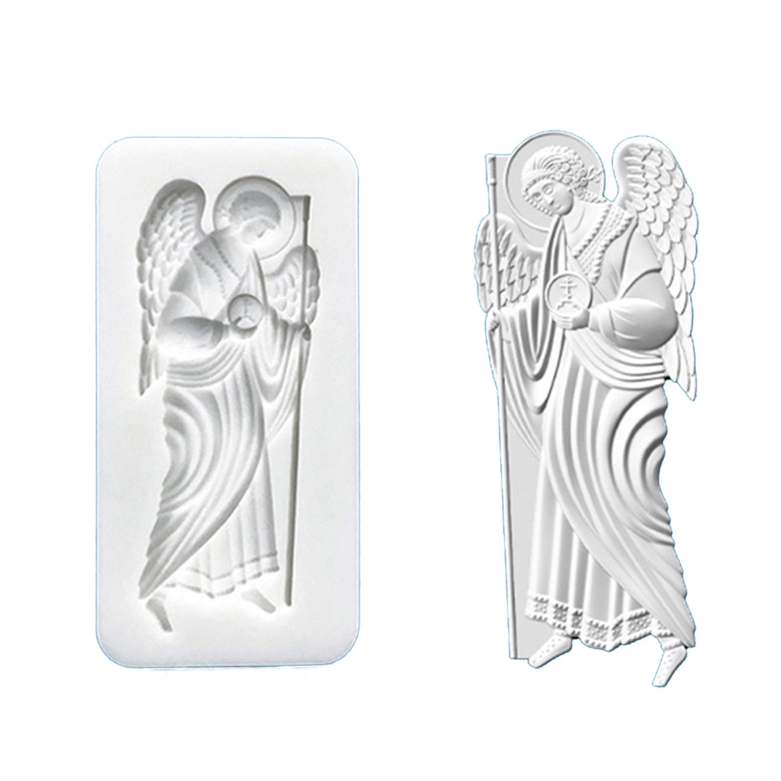 Flexible Silicone Fondant Molds Angel Embossing Detailing For Home ...