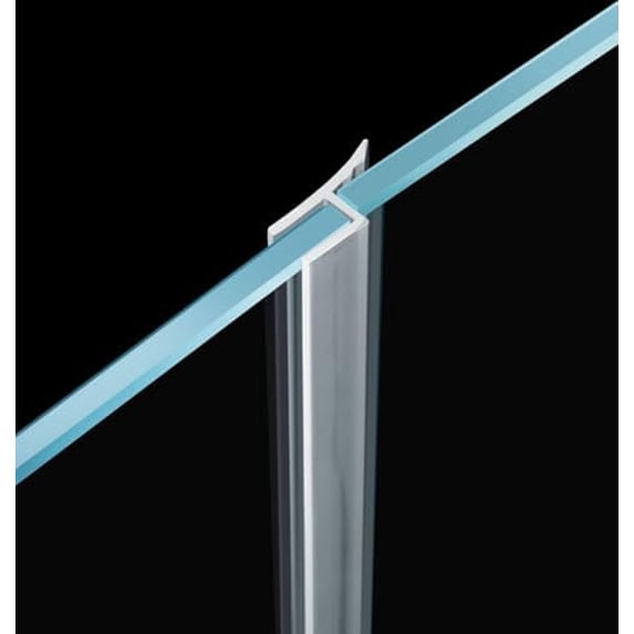 Flexible Silicone Glass Door Side Seal Strip 100 Inch Frameless Shower ...