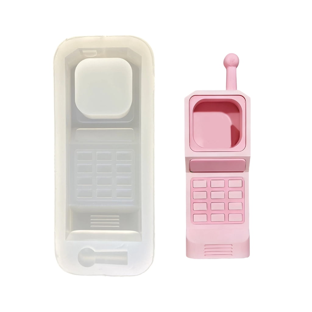 Flexible Silicone Mold Retro Mobile Phone Shape For Beginners DIY Craft ...