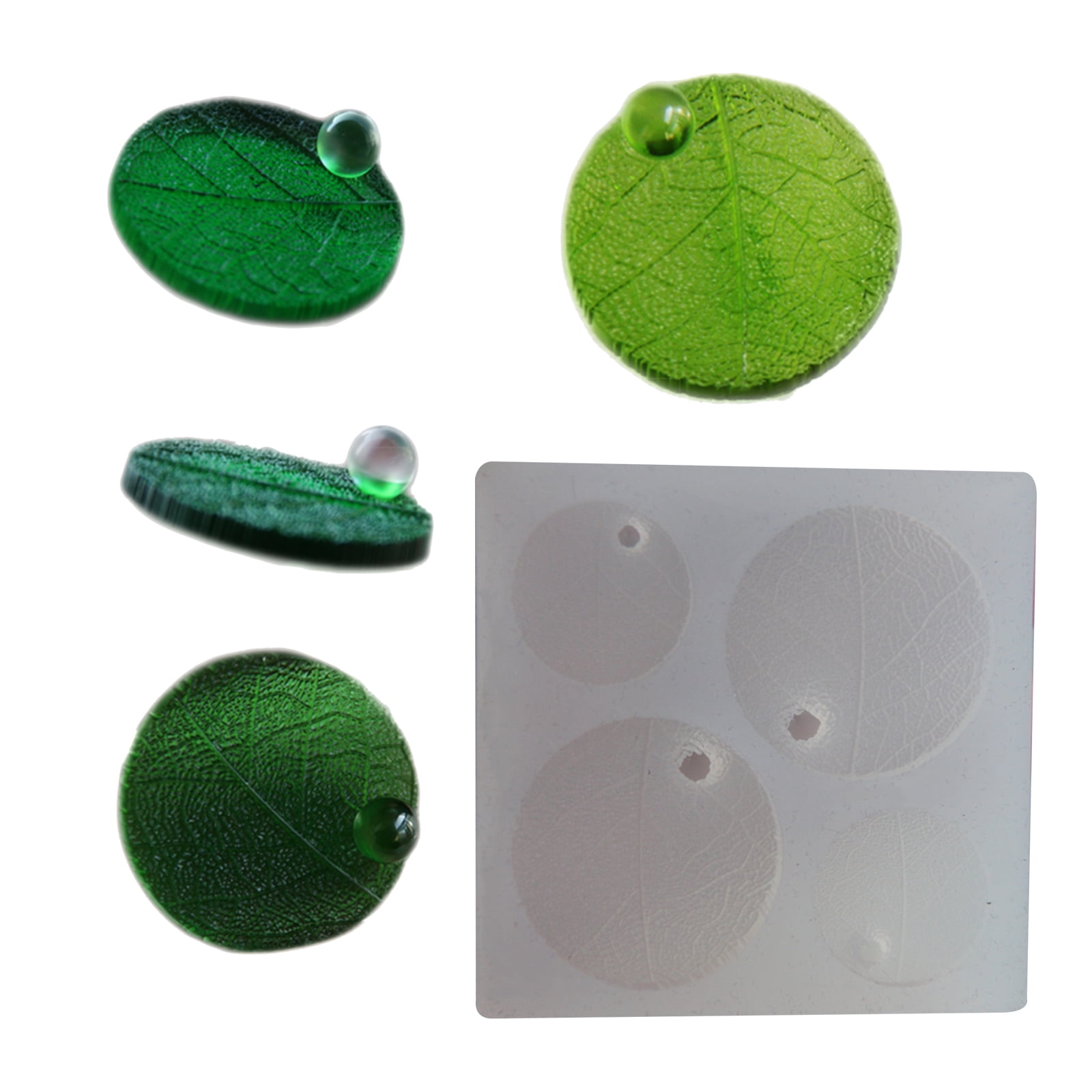 Flexible Silicone Mold for Crafting Resin Water drop and Leaf Shapes ...