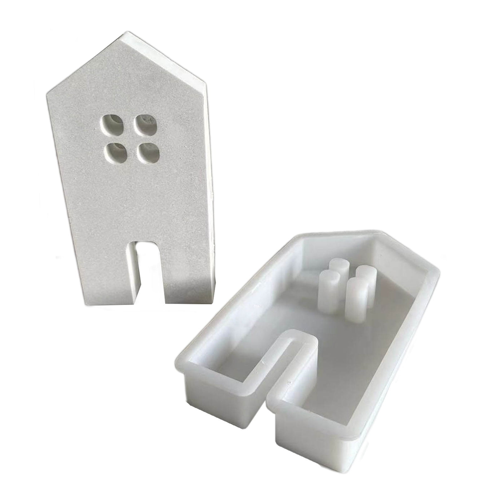 Flexible Silicone Mould for Window House Scented Crafting Gypsum Resin ...