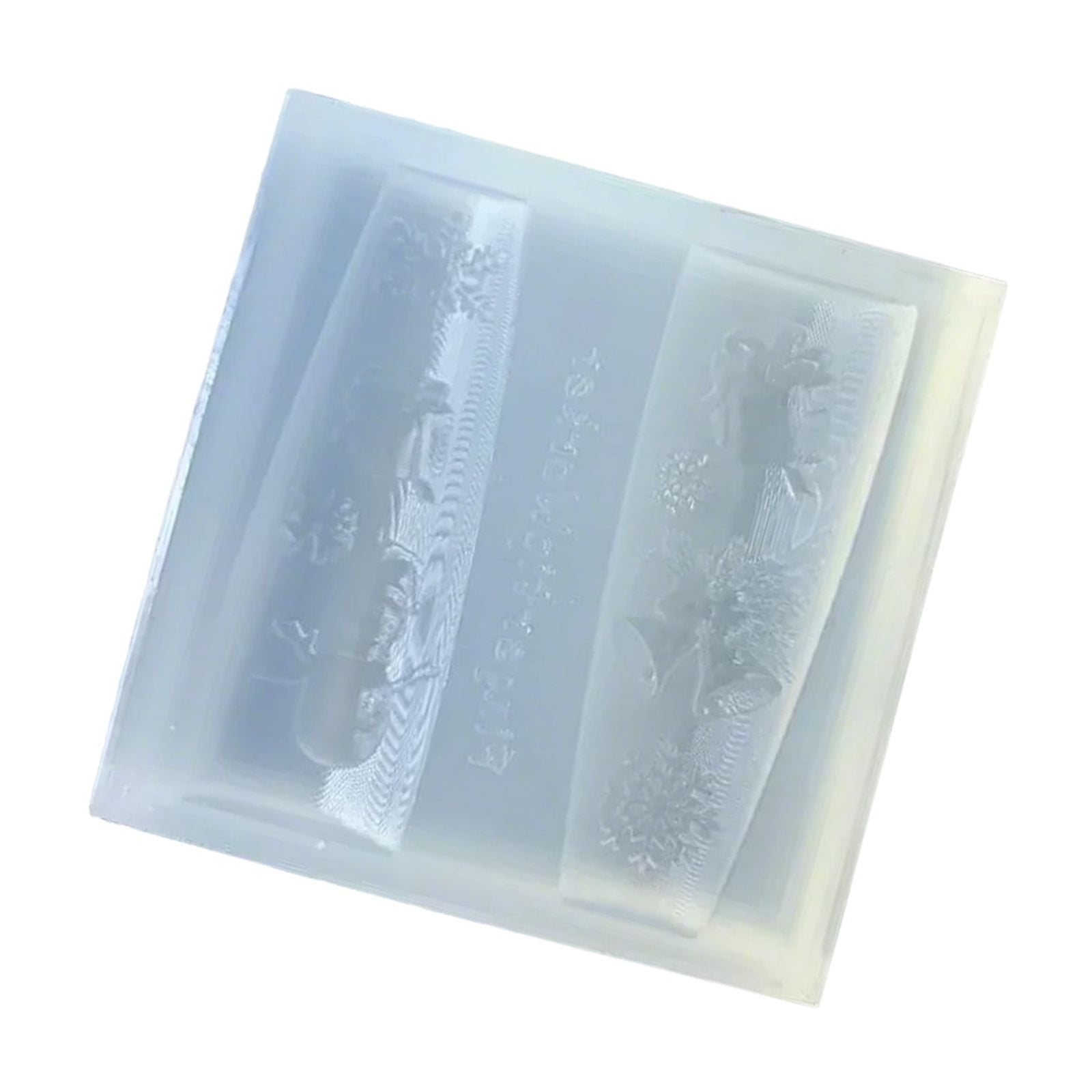 Flexible Silicone Nails Art Mold Stylish 3D Nails Art Decorations Thin ...